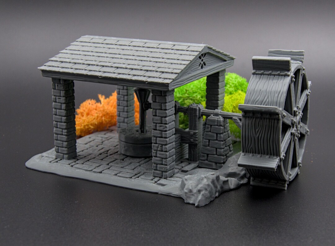 Dnd Terrain Water Wheel Mill for Dungeon Masters, Dnd Accessories RPG ...