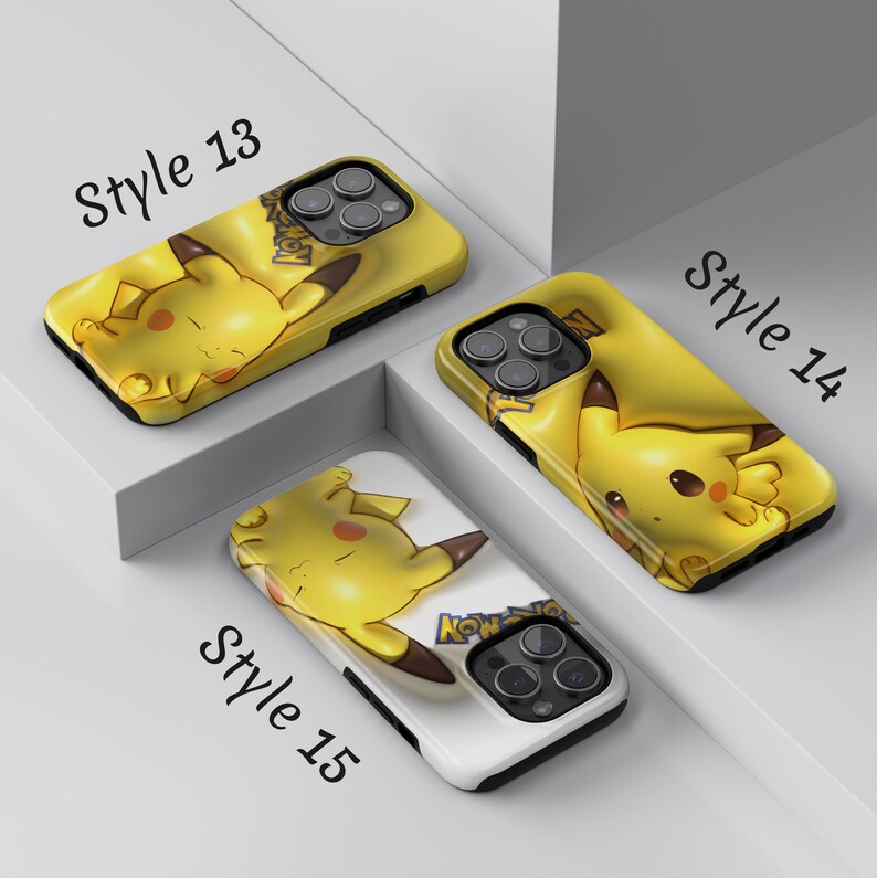 Hard Shell-3d Visual Effect Pokémon Phone Case,pikachu Case for iPhone ...