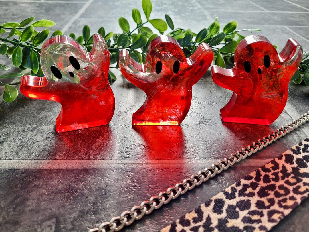 Handmade Bloody Resin Ghost Ornament – Horror Gore Decor, Spooky Gothic ...