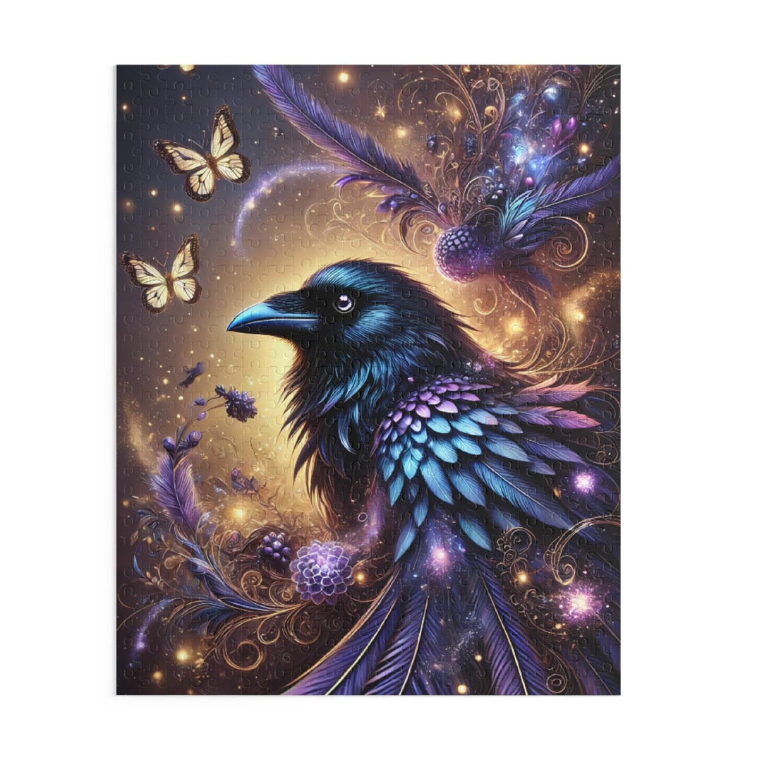 Jigsaw Puzzle, Crow, Mysterious, Ravens, 120 252 500-piece, Bird Lover ...