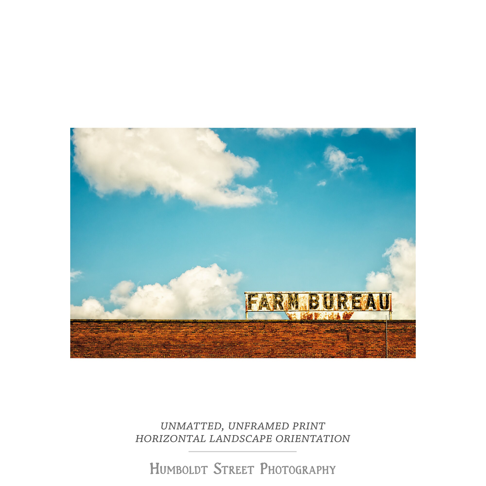 Farm Bureau - Vintage Sign Photograph - Urban Farmhouse Photography ...