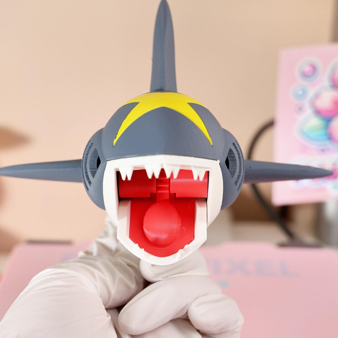 Sharp Fish Fridge Magnet 3D Printed Interactive Biting Action Sea ...