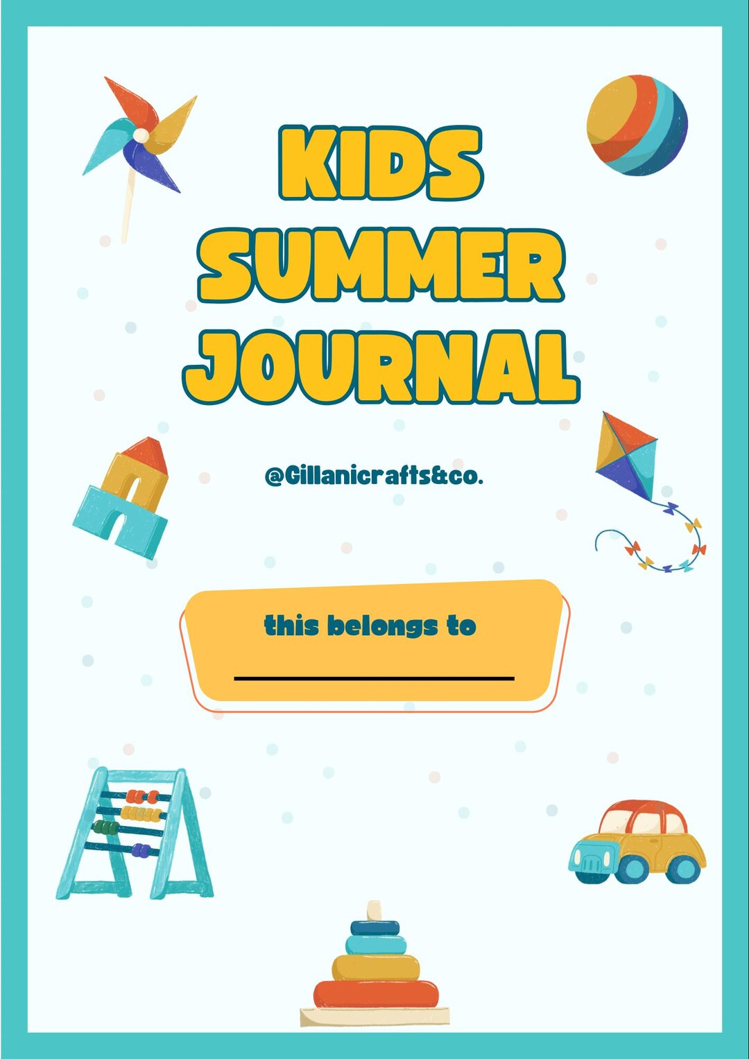 My Summer Adventure Journal” — A Fun & Creative Activity Book for Kids ...