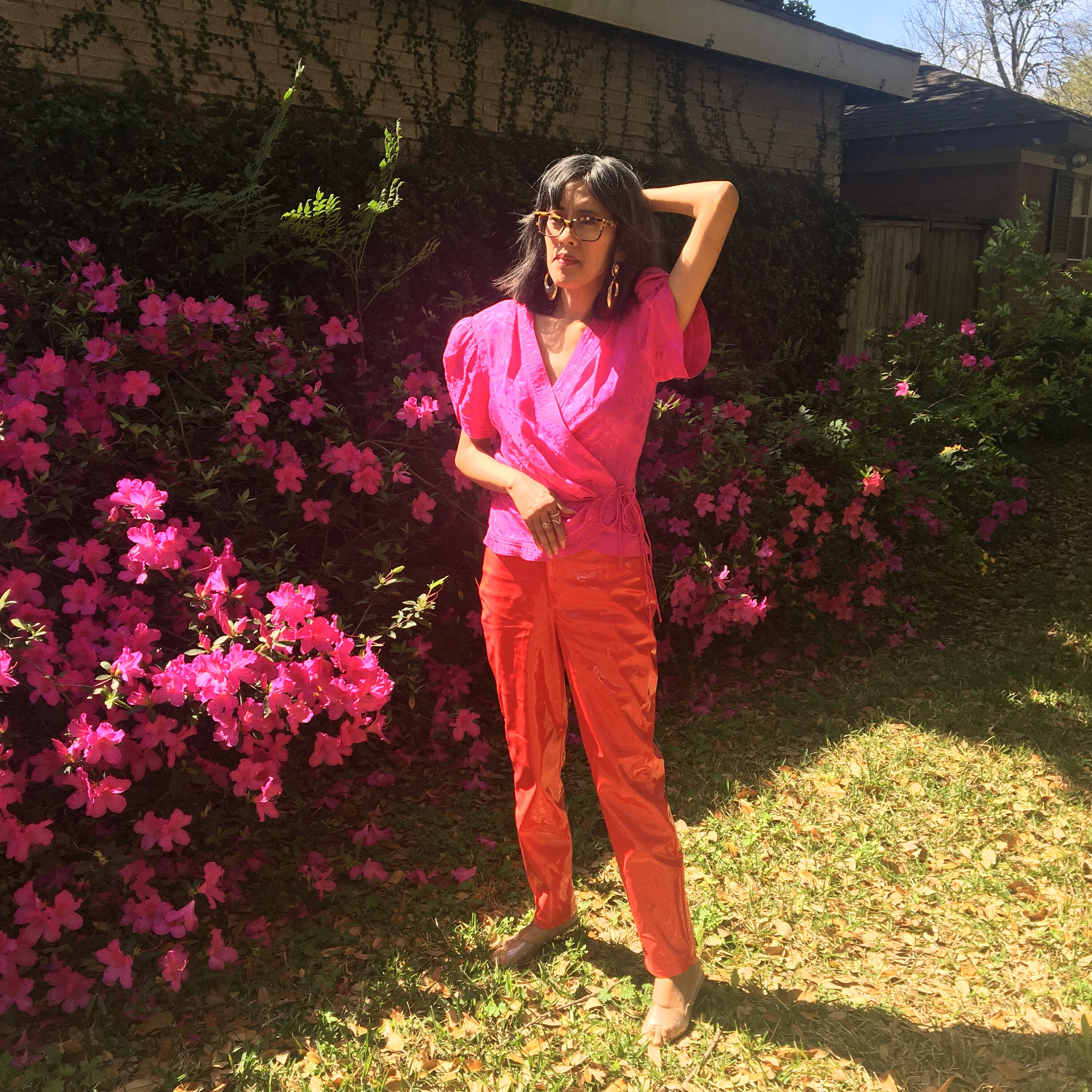 Red Plastic Pants - Etsy