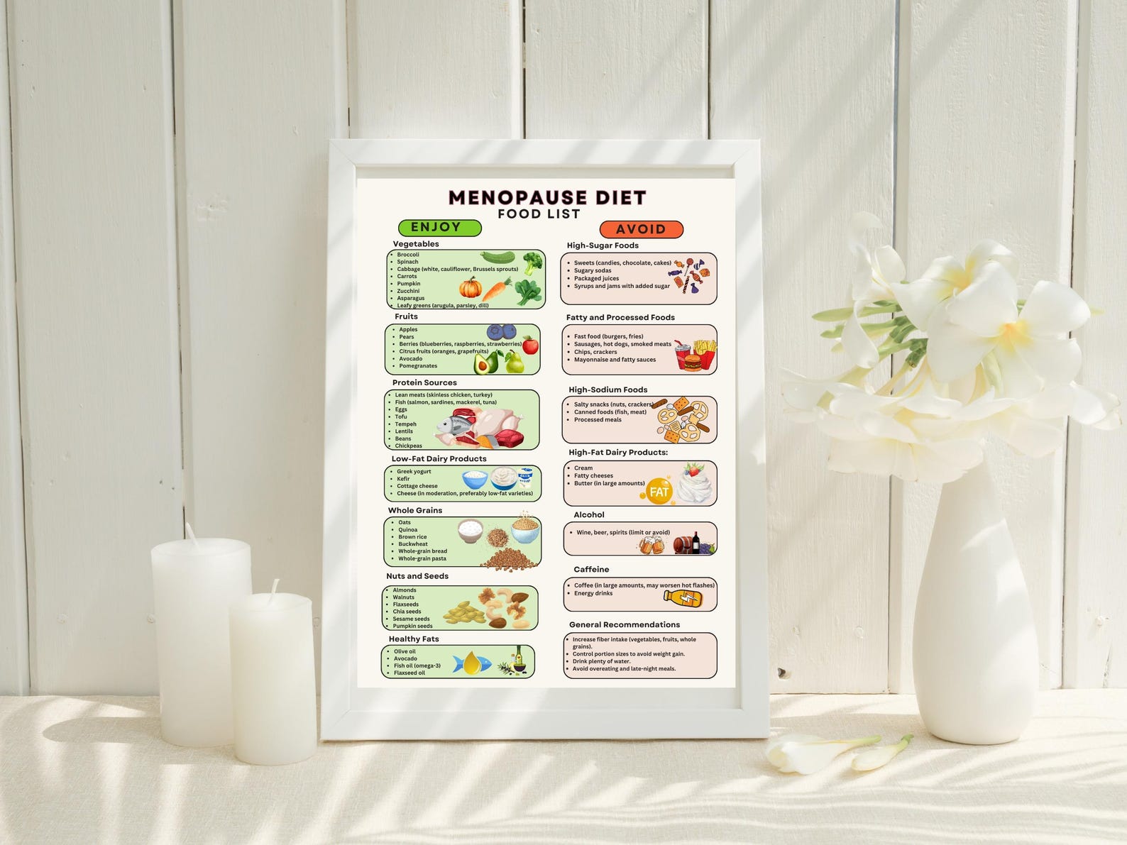 Menopause Diet Food List, Foods to Help Menopause Symptoms, Menopause ...