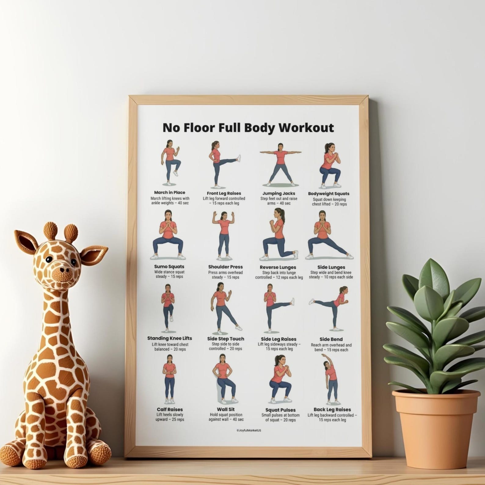 Isometric Strength Routine Printable PDF, Full Body Static Hold ...