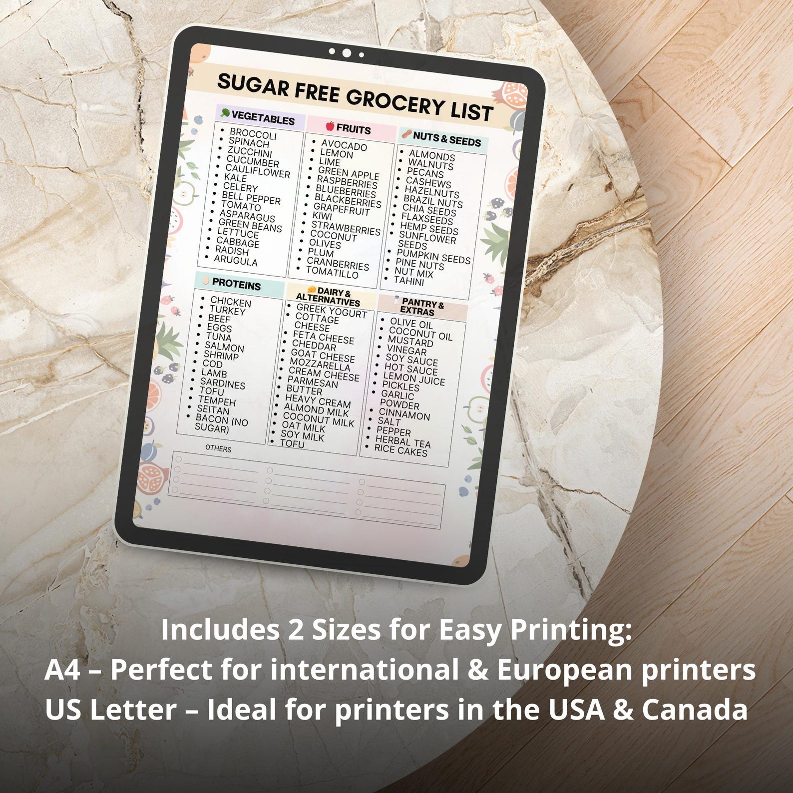 No Sugar Food List, Sugar Free Grocery List, No Sugar Grocery List ...