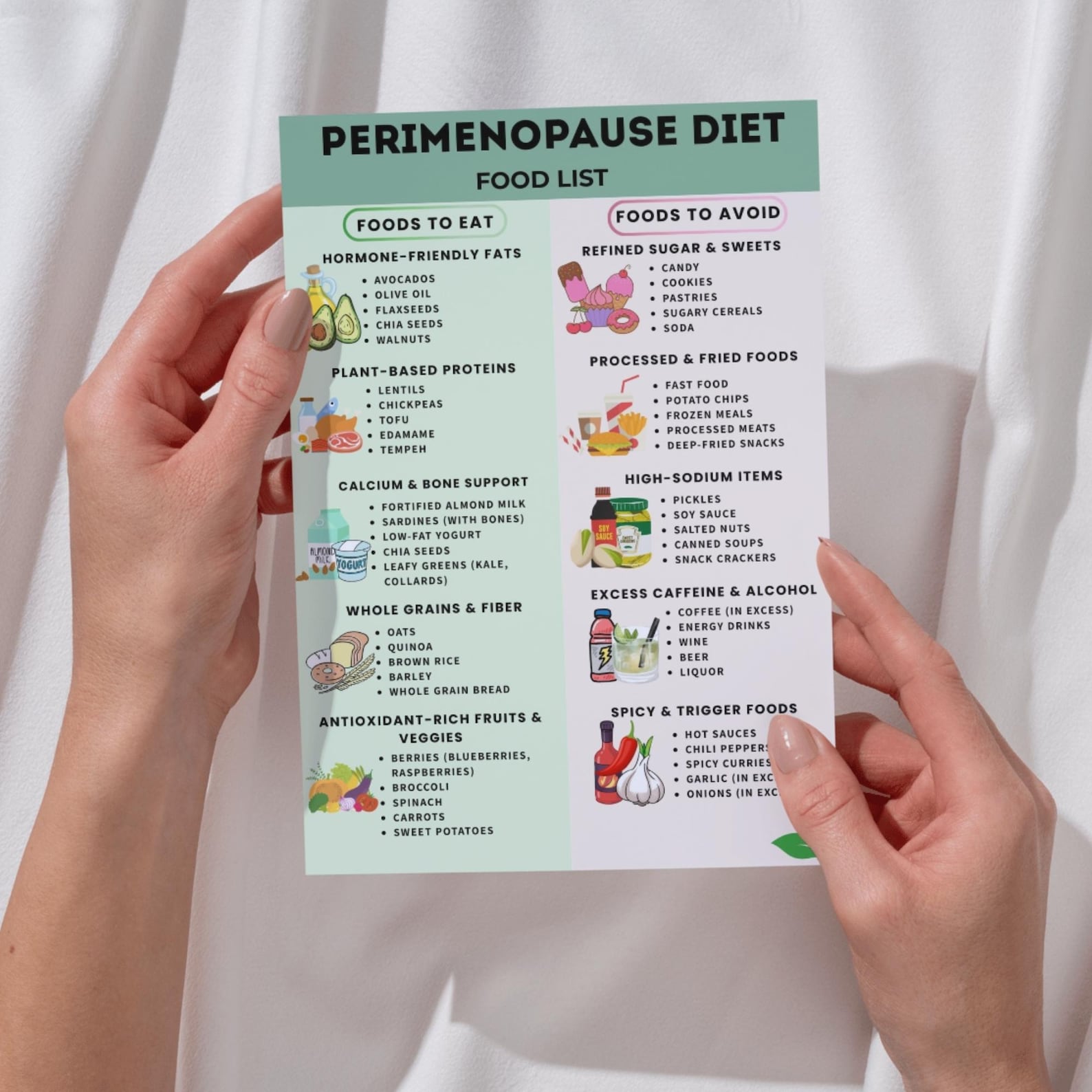 Perimenopause Food List, Perimenopause-friendly Foods, Perimenopause ...