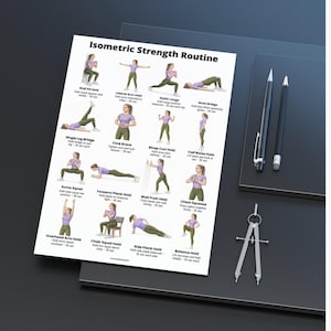 Isometric Strength Routine Printable PDF, Full Body Static Hold ...