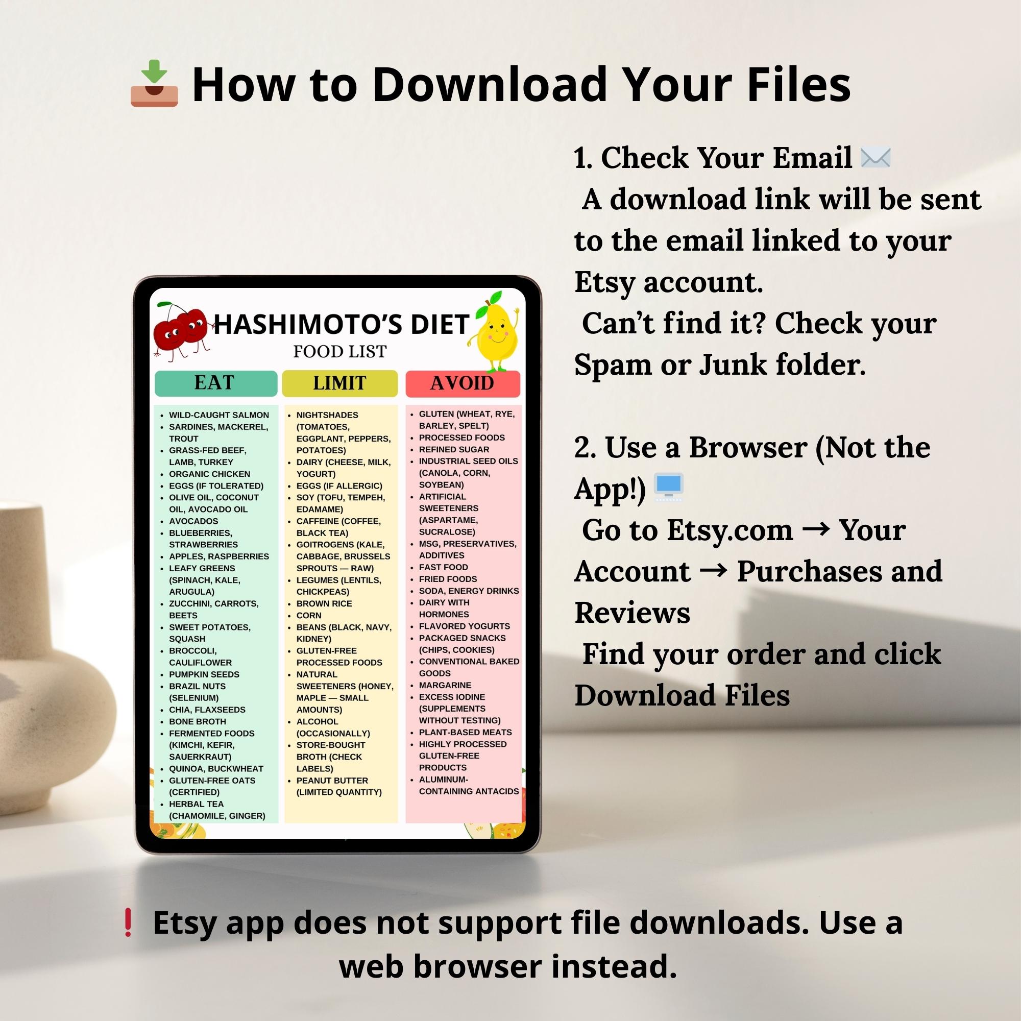 Hashimoto's Diet Food List, Thyroid & Hypothyroid Foods Chart ...