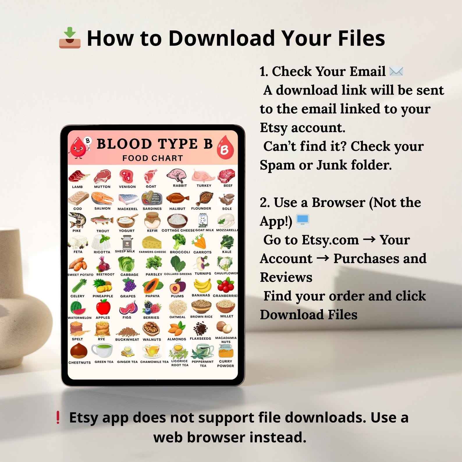 Blood Type B Food List, Blood Group B Chart, Food Choices for Blood ...