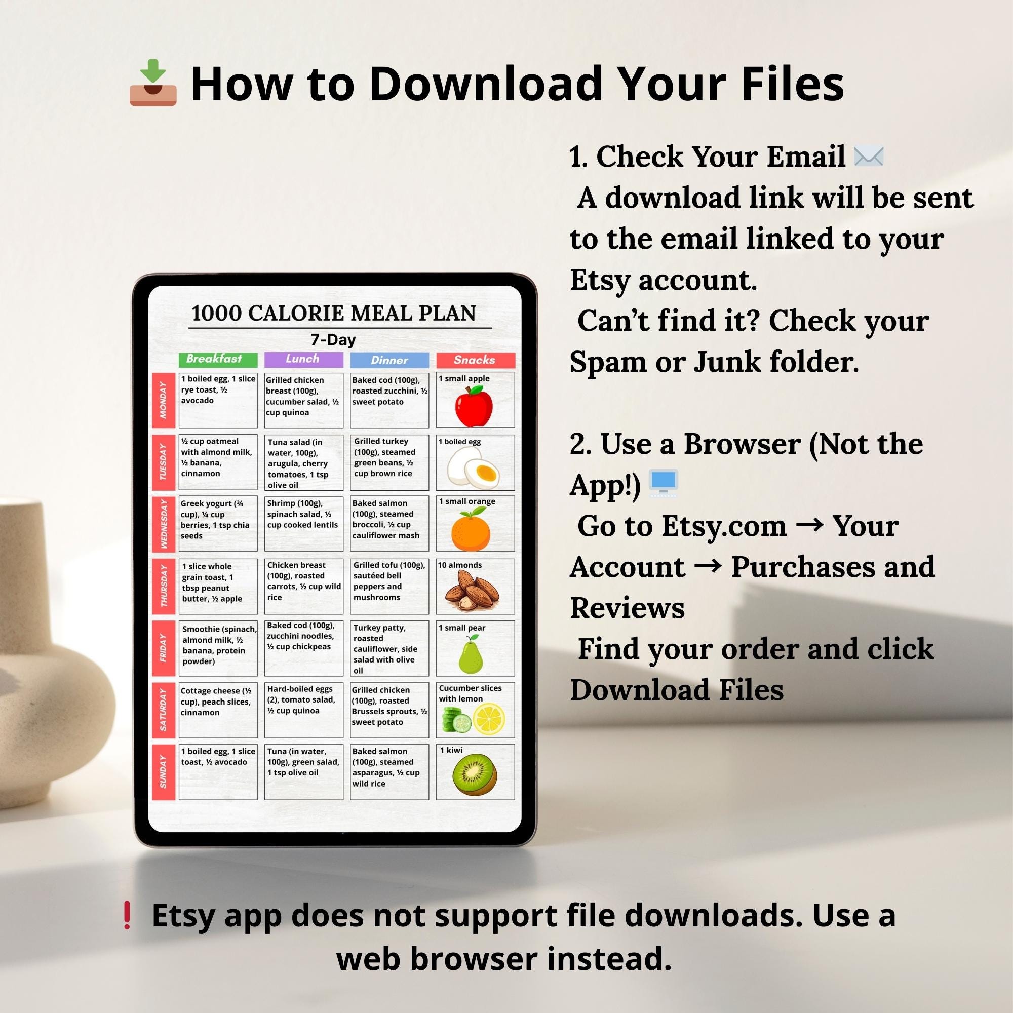 1000 Calories Diet Plan PDF – 7 Day 1000 Calories per Day Menu – Low ...