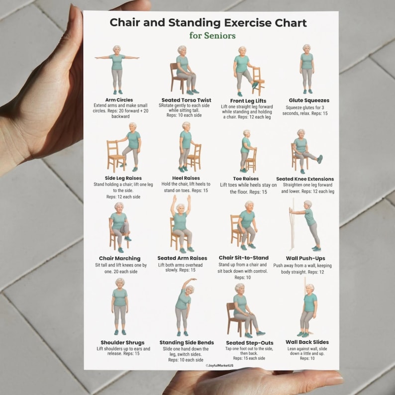 Chair Exercises for Seniors at Home | Seated & Standing Senior ...