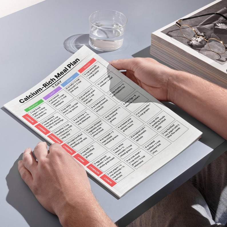 Calcium Rich Meal Plan 7 Day | High Calcium Foods Meal Plan PDF ...