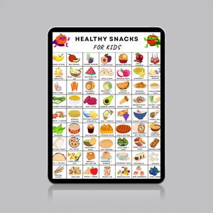 Healthy Snacks for Kids Printable | School Lunch Toddler Snack List ...