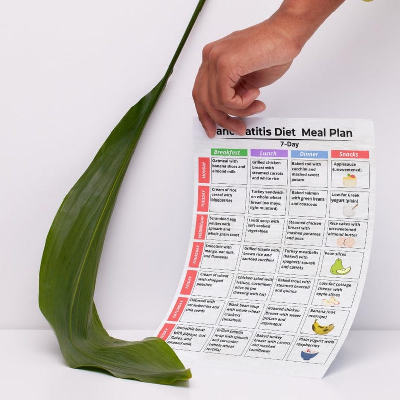 Pancreatitis Diet Meal Plan 7-day, Pancreatitis Food List, Pancreatitis ...