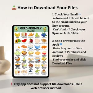 Gerd-friendly Snacks List, Acid Reflux Snack Ideas Printable, Reflux ...