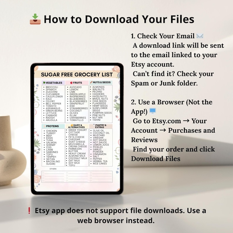 No Sugar Food List, Sugar Free Grocery List, No Sugar Grocery List ...