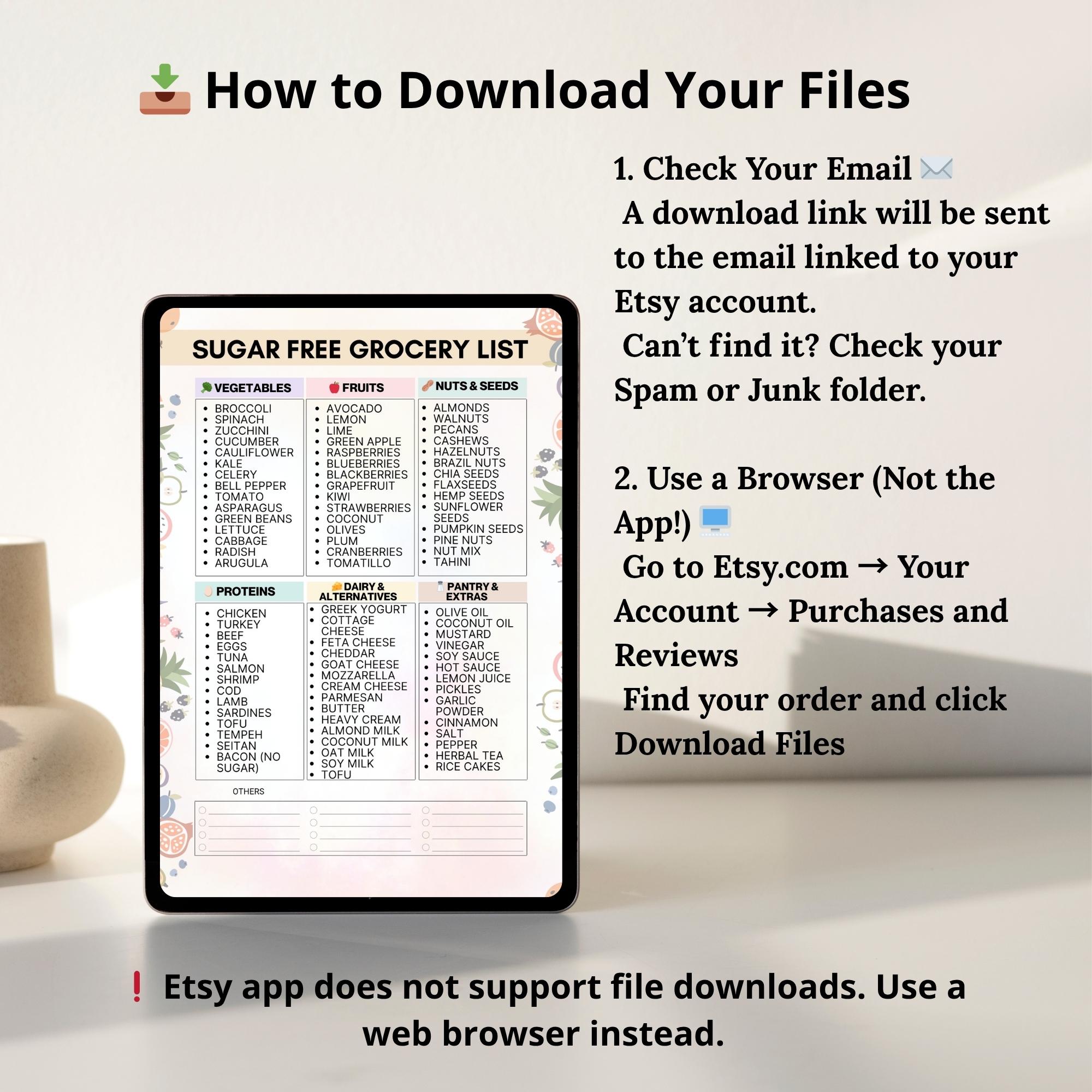 No Sugar Food List, Sugar Free Grocery List, No Sugar Grocery List ...