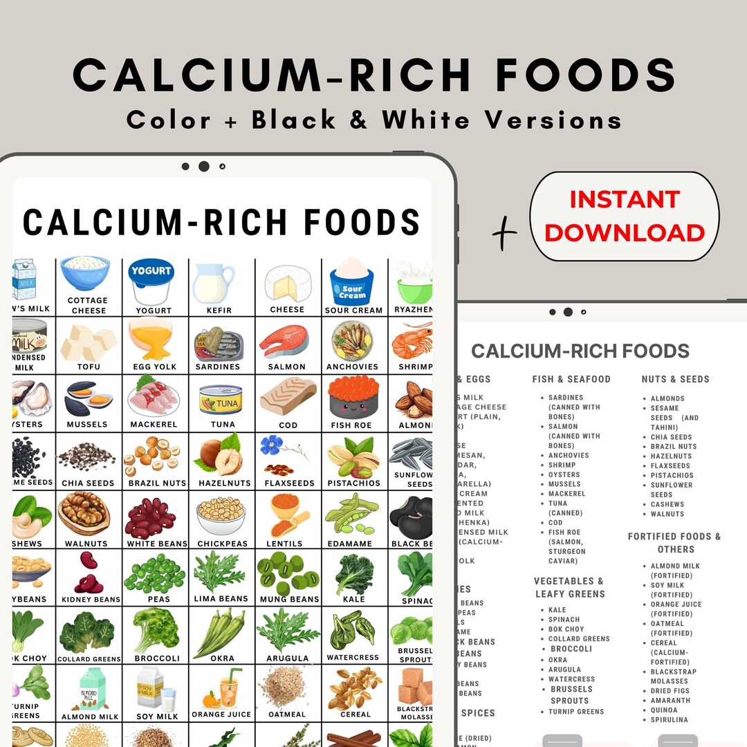 Calcium-rich Food List, List of Foods High in Calcium, Calcium Rich ...