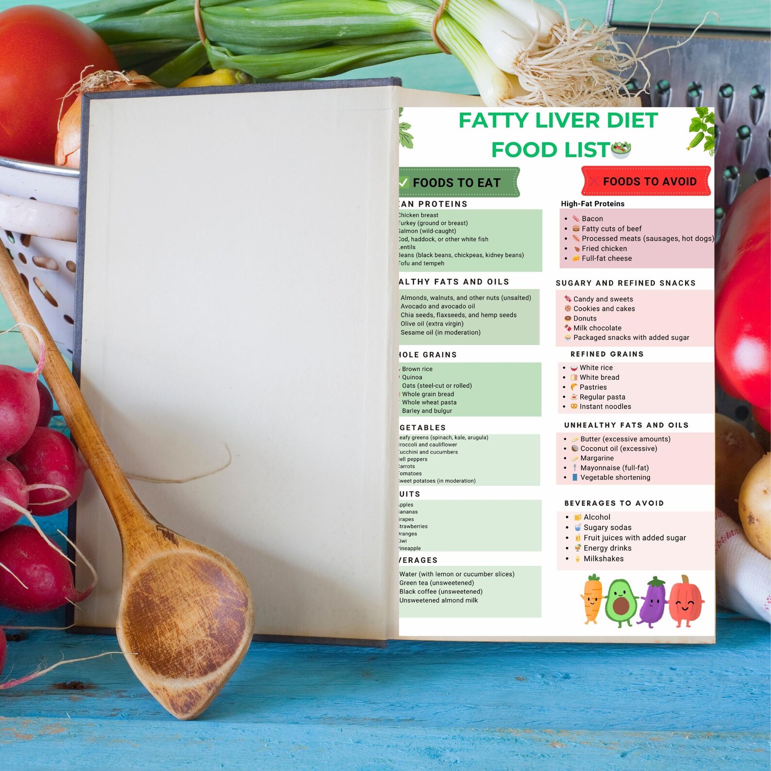 Fatty Liver Diet Food List for Fatty Liver Meal Plan, Fatty Liver ...