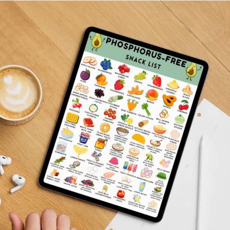 Low Phosphorus Snacks, Phosphorus-free Food List, Kidney-friendly Snack ...