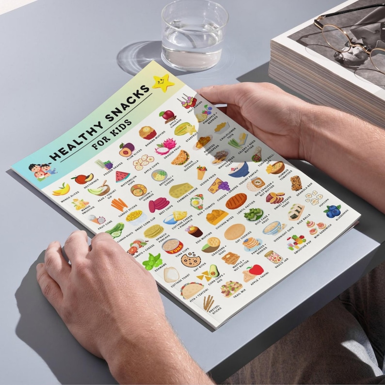 Healthy Snacks for Kids Printable | School Lunch Toddler Snack List ...