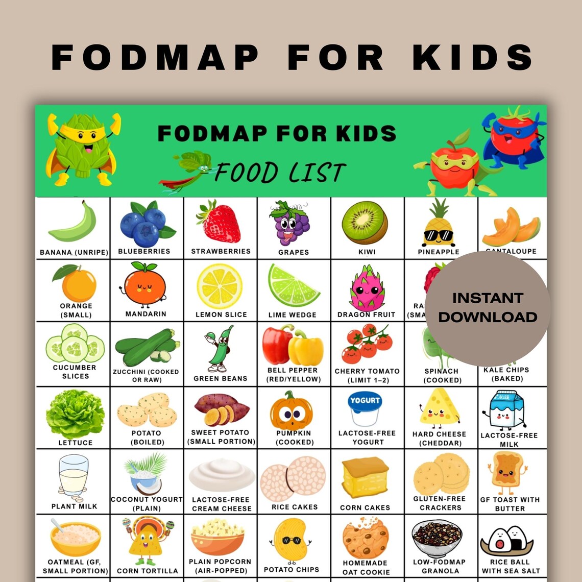 FODMAP Snacks for Kids – 63 Ibs-friendly Snack Ideas | Printable PDF ...