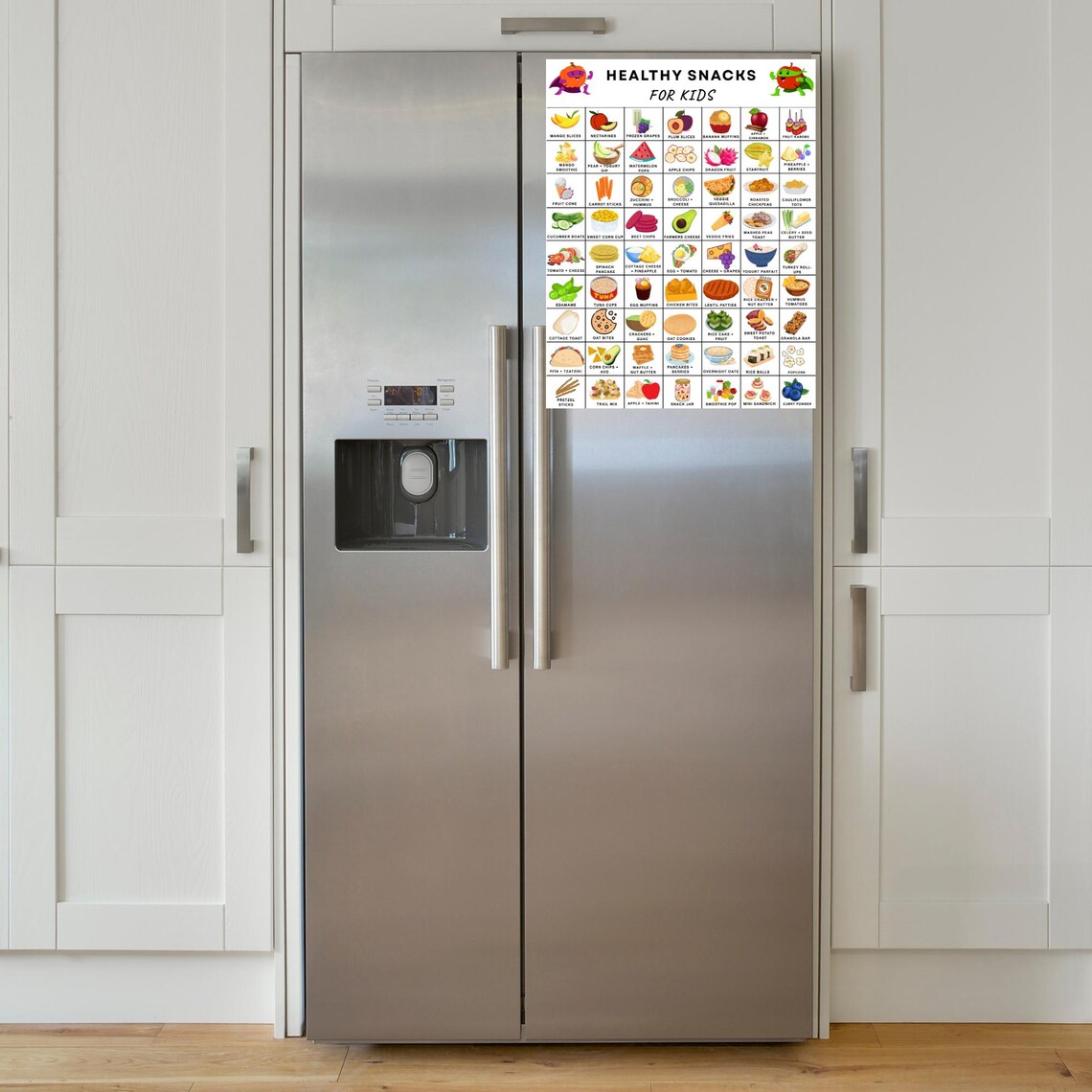 Healthy Snacks for Kids Printable | School Lunch Toddler Snack List ...