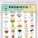 Probiotic Food Chart Printable | Probiotic Food List PDF | Fermented ...