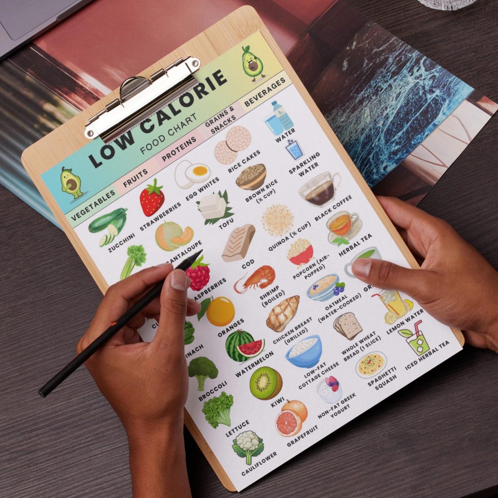 Low Calorie Food Chart Printable – Calorie Food List PDF, Low Calorie ...