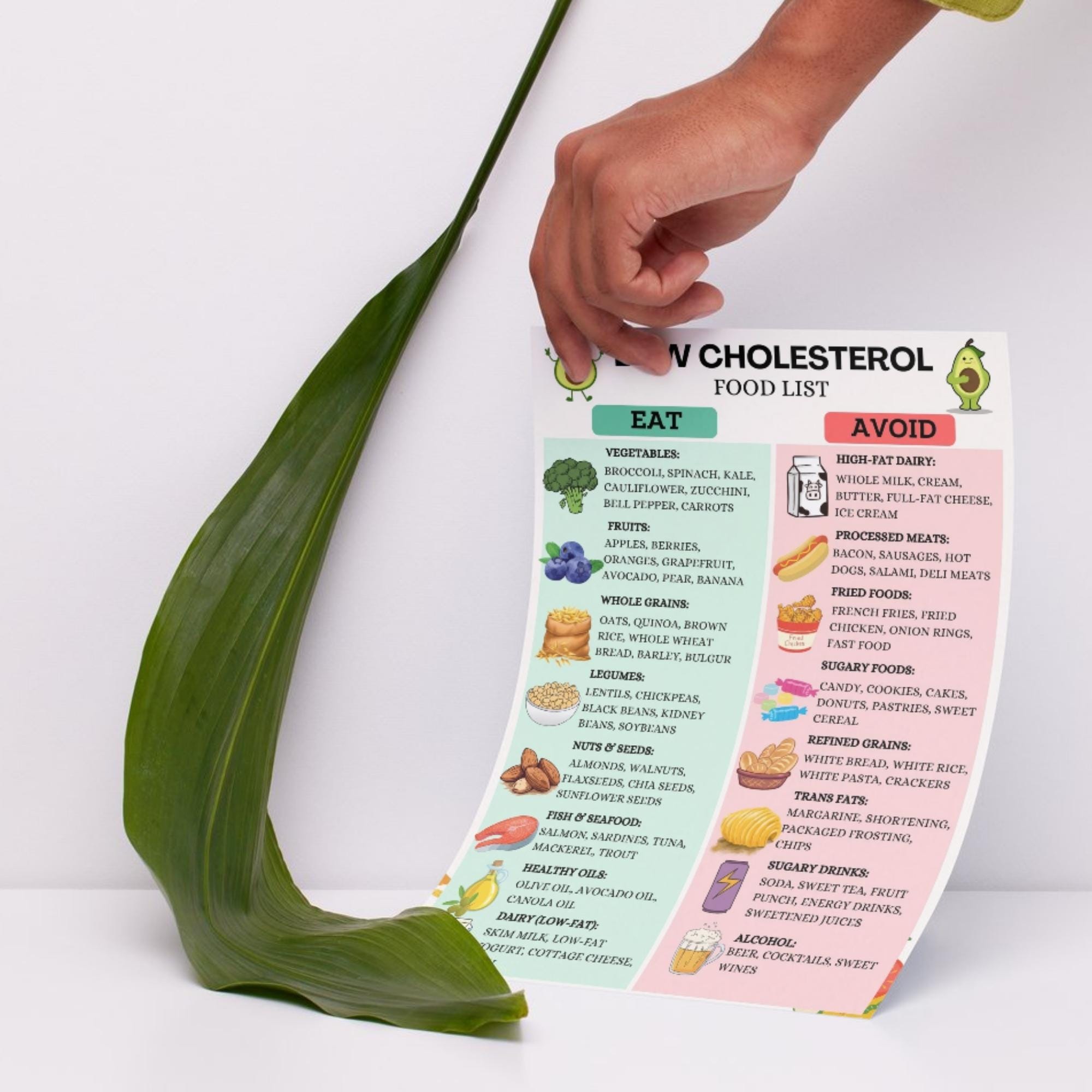 Cholesterol Diet Chart, Low Cholesterol Food List, Low Cholesterol Meal ...