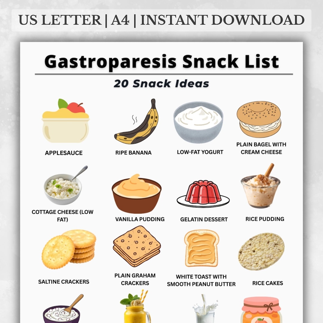 Gastroparesis Snack List, Gastroparesis Diet Snacks, Soft Snack Foods ...