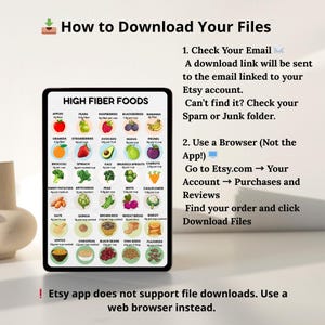 High Fiber Food Chart PDF, High Fiber Foods List Printable, Fiber-rich ...