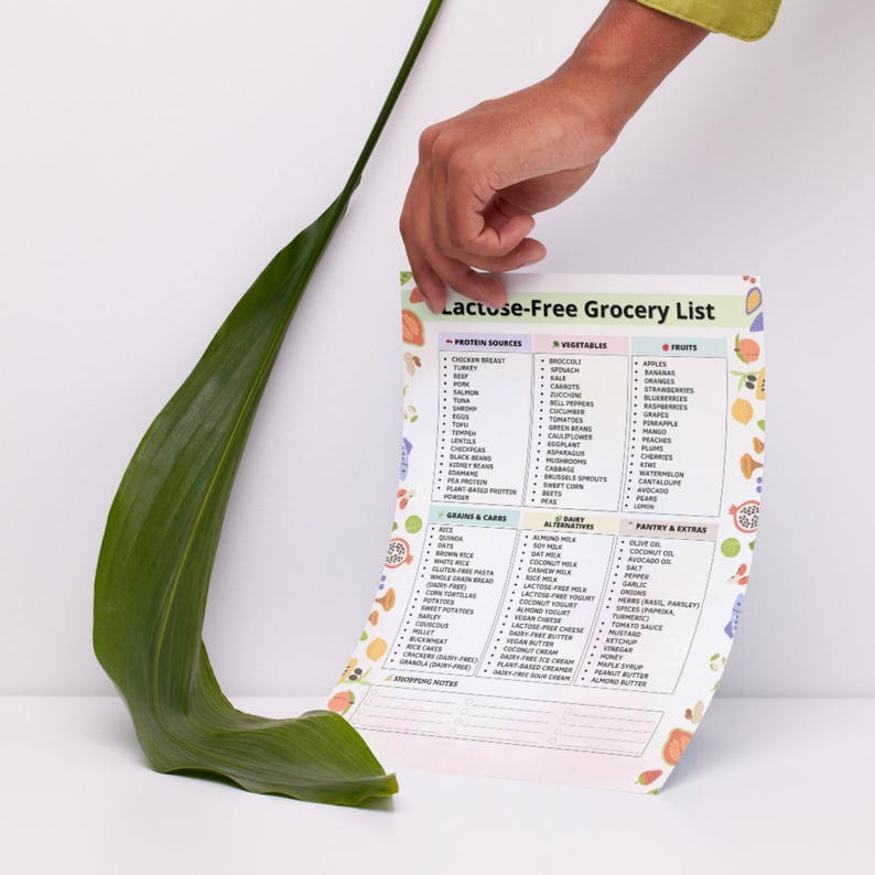 Lactose Free Food List Dairy Free Grocery List Lactose Intolerance ...