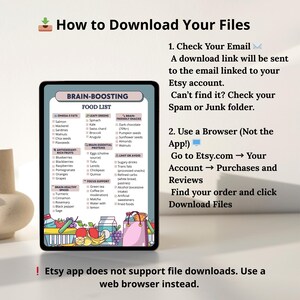 Brain-boosting Food List PDF, MIND Diet Food List, Printable Grocery ...