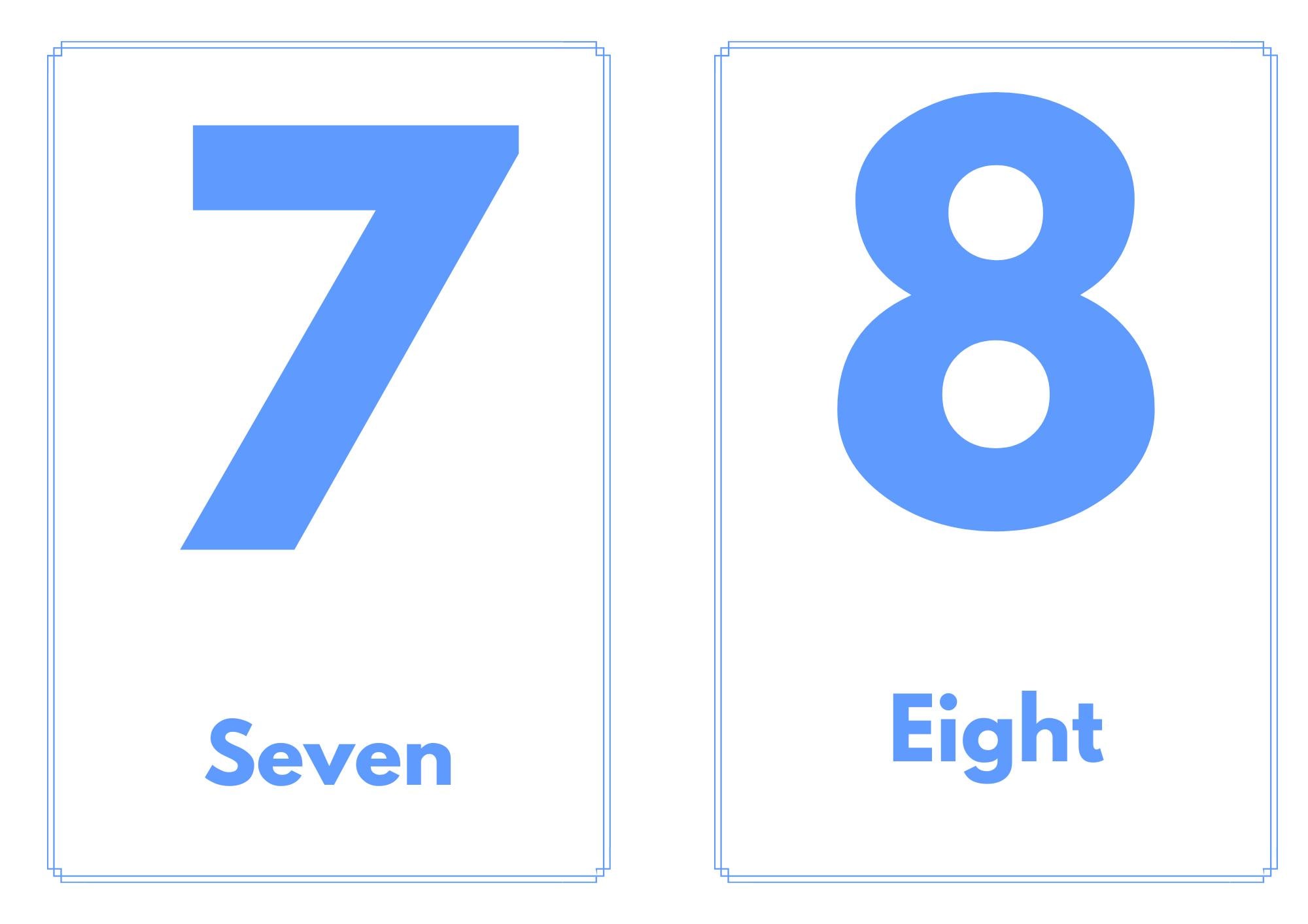 Number Flashcards 1-10 Printable | Preschool & Toddler Counting Cards ...