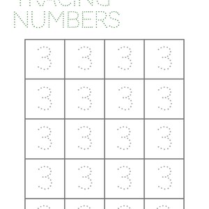 Tracing Numbers Worksheet for Kids | Printable 1-10 Number Tracing ...