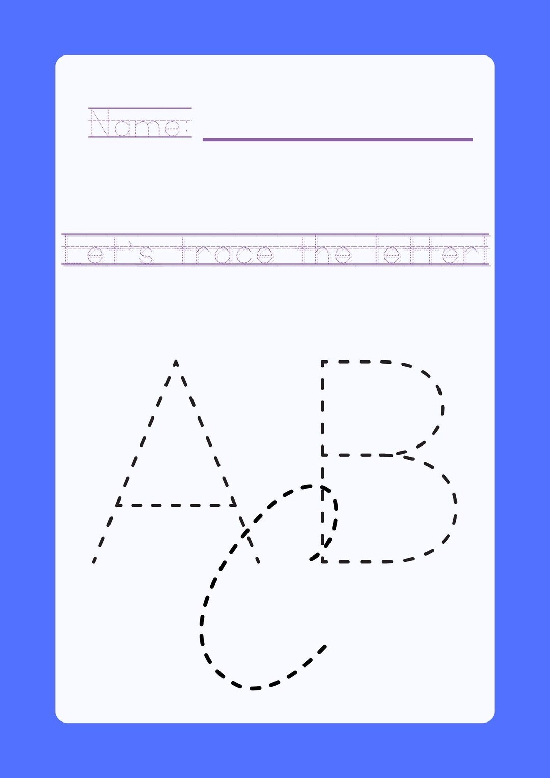 Tracing Alphabet Letters Print Uppercase, Lowercase Letter Tracing ...