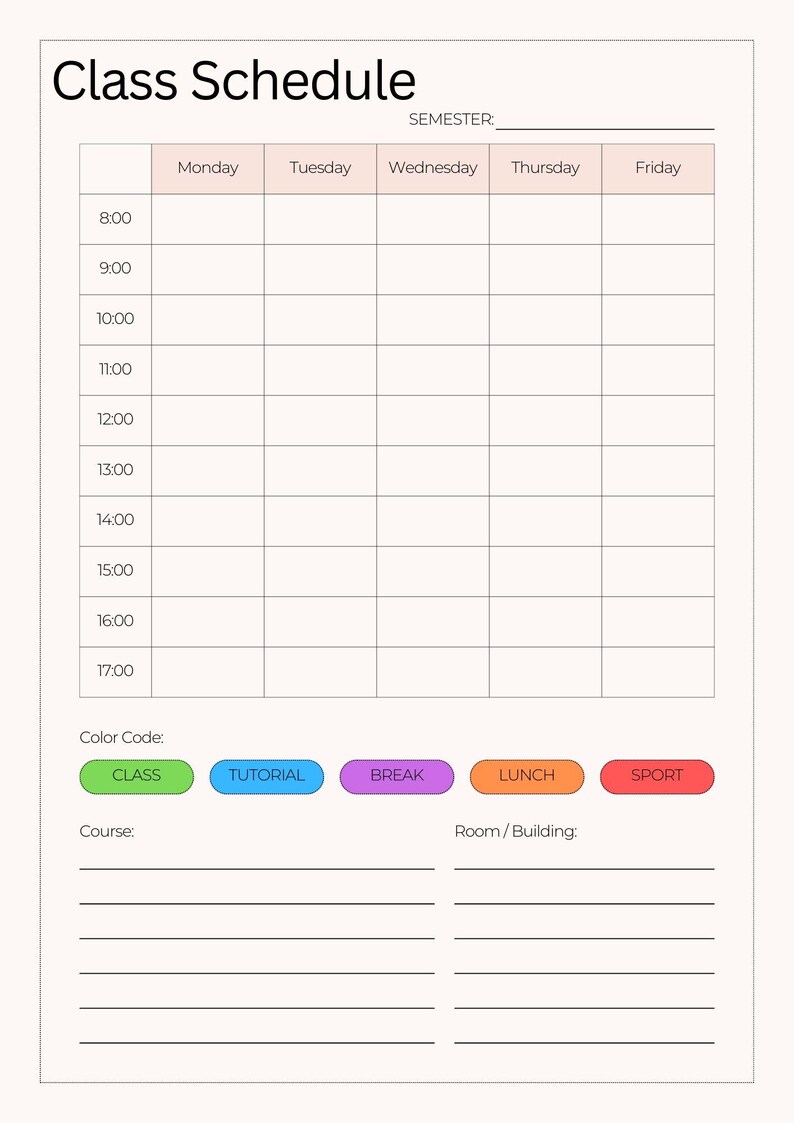 Printable Teacher Planner | Daily Lesson Plan | Editable PDF ...