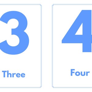 Number Flashcards 1-10 Printable | Preschool & Toddler Counting Cards ...