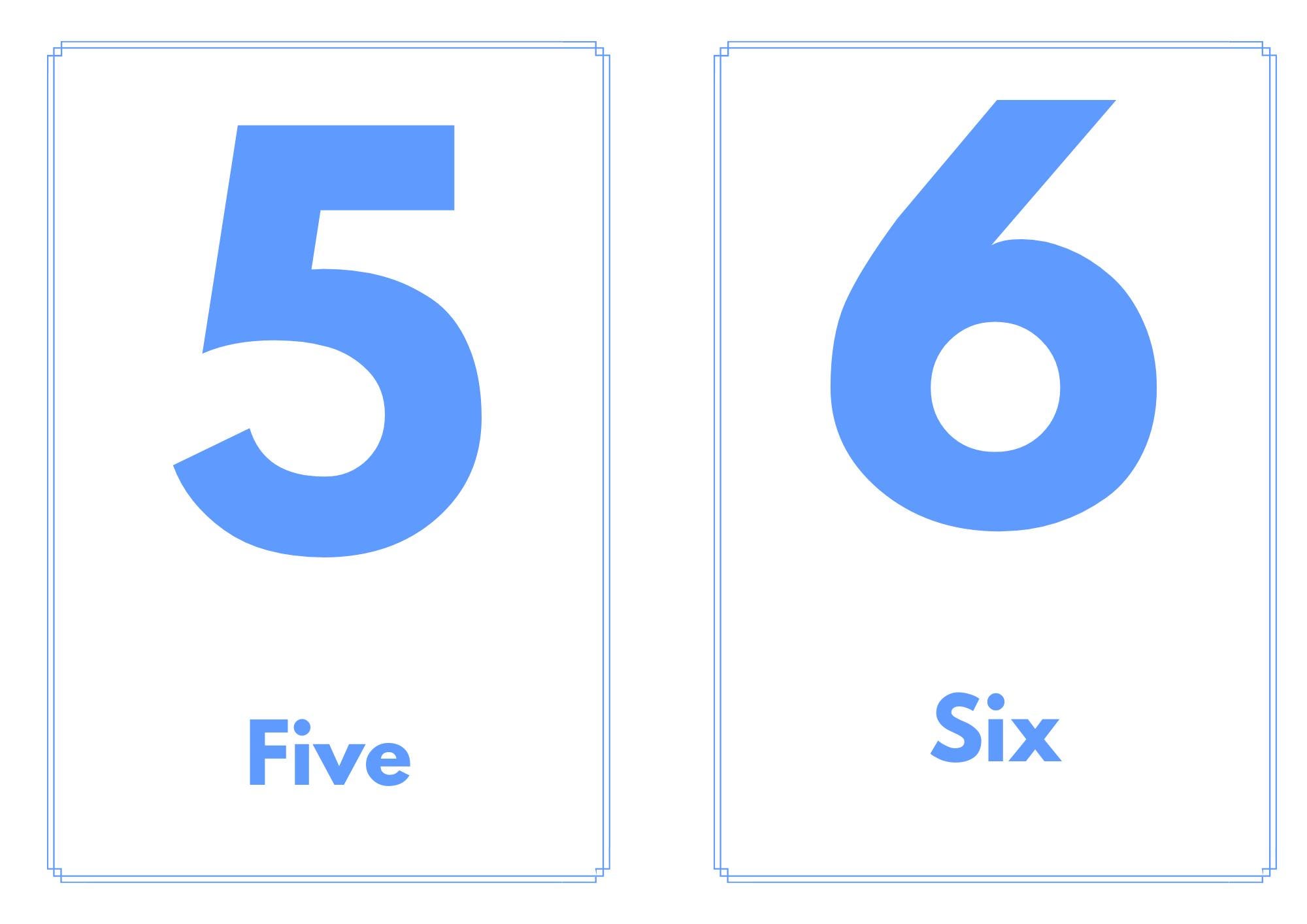 Number Flashcards 1-10 Printable | Preschool & Toddler Counting Cards ...