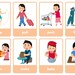 Action Verbs Flashcards for Kids Printable Verb Cards for ESL ...