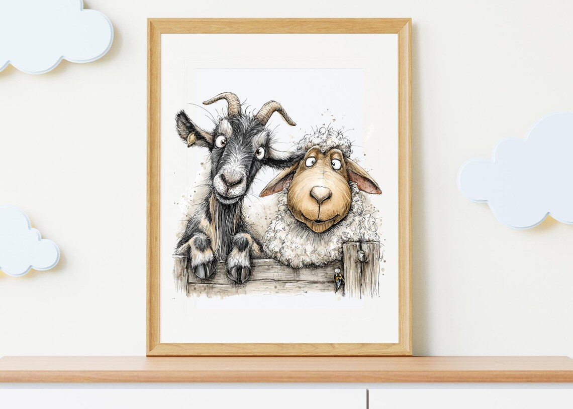 Funny Farm Animal Clipart Bundle, Quirky Critters (digital Download) - Etsy