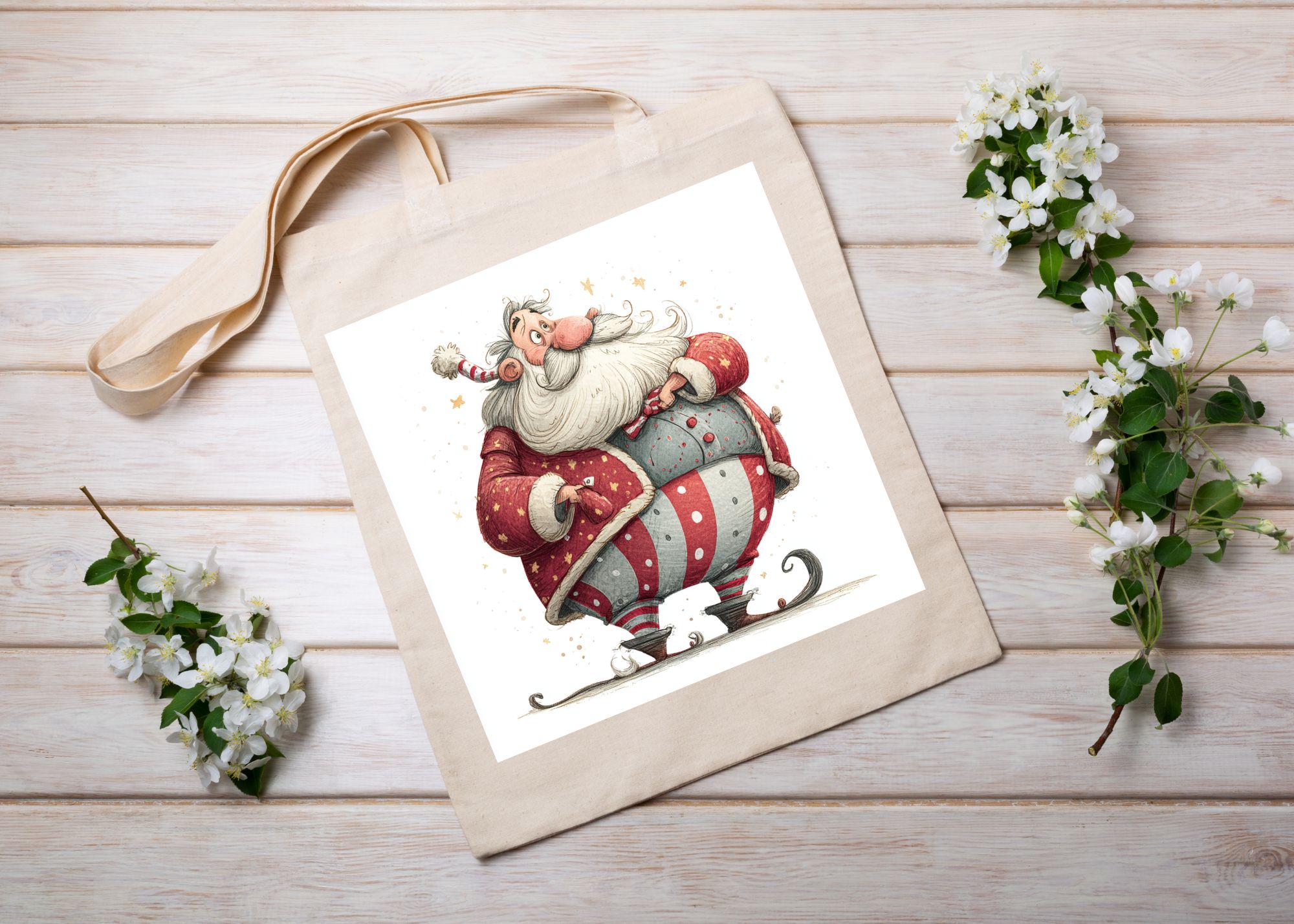 Whimsical Santa Clipart Bundle, Festive Holiday Illustrations, Free ...