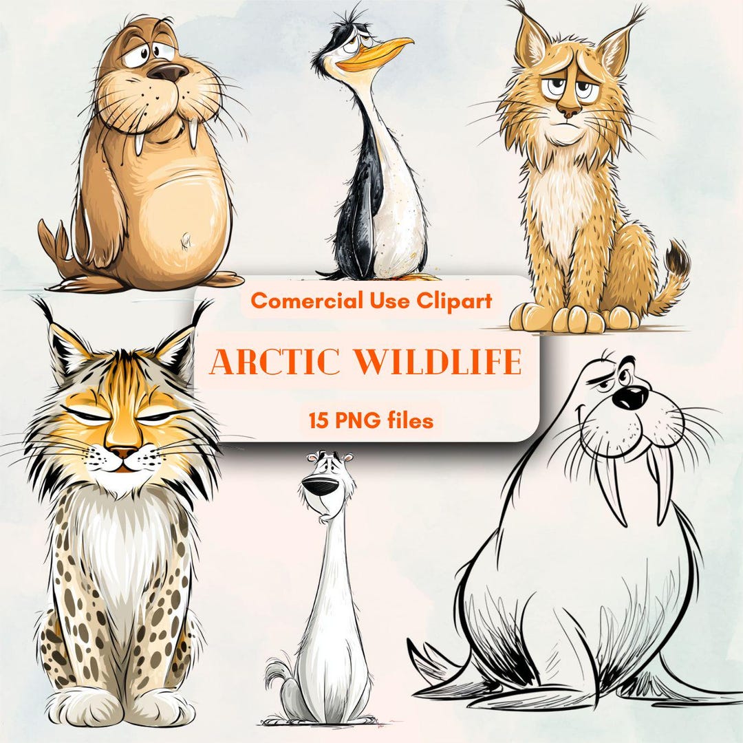 Ice Kingdom Friends, Cute and Calm Arctic Animals Bundle, Free ...