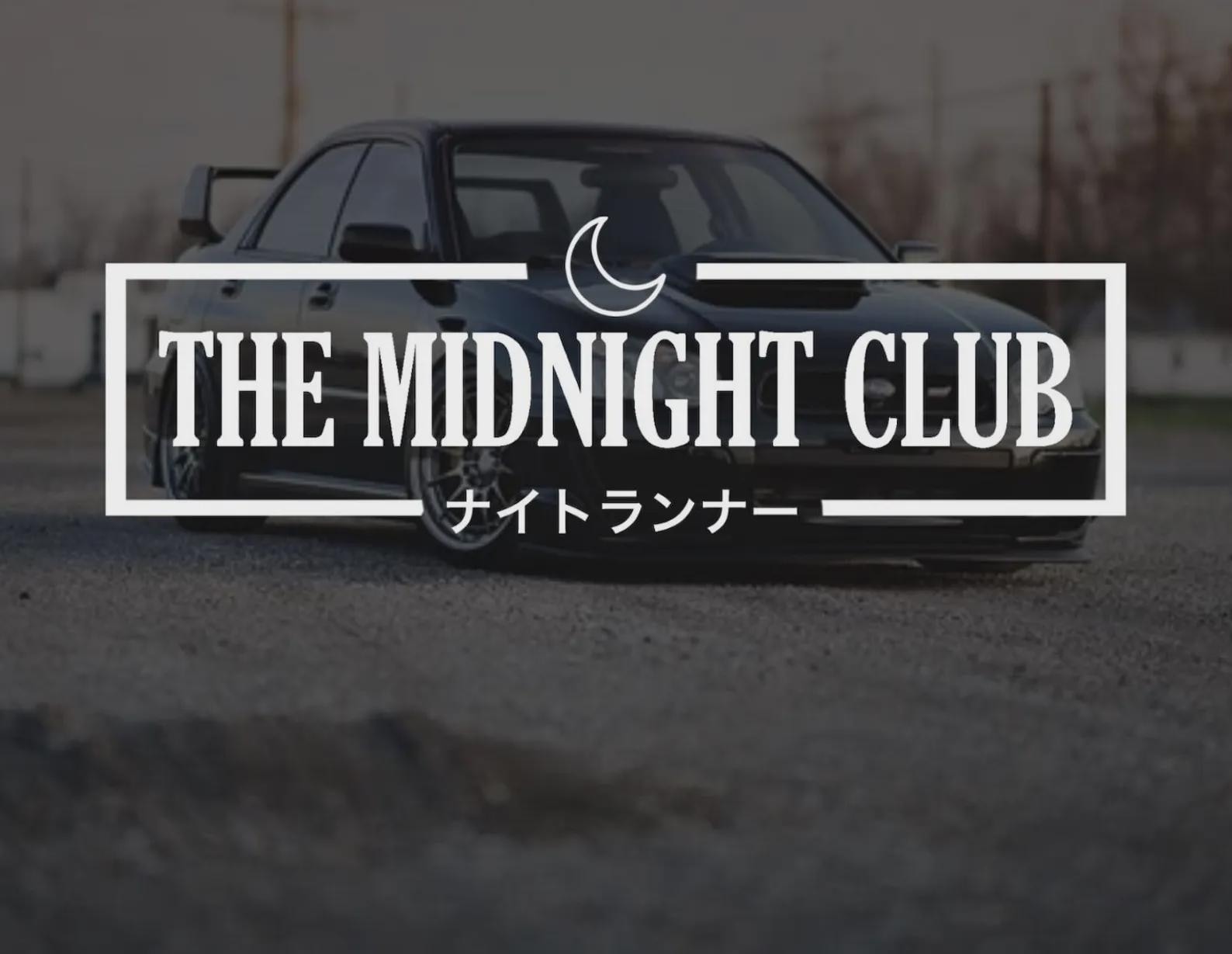 THE MIDNIGHT CLUB - Car Decal - Sticker - Vinyl Decal - Windshield ...