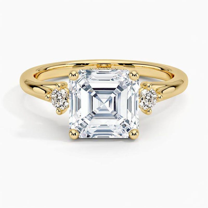 5 Stone Low Profile Ring - Etsy