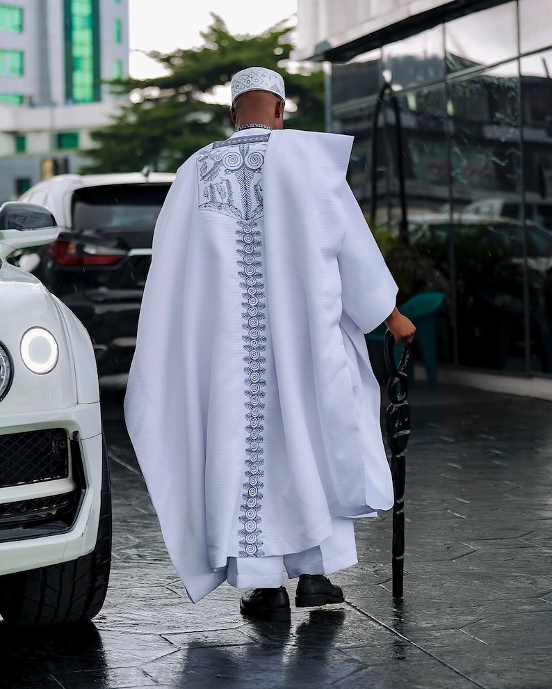 Traditional West African Robe With Intricate Embroidery, Perfect for ...