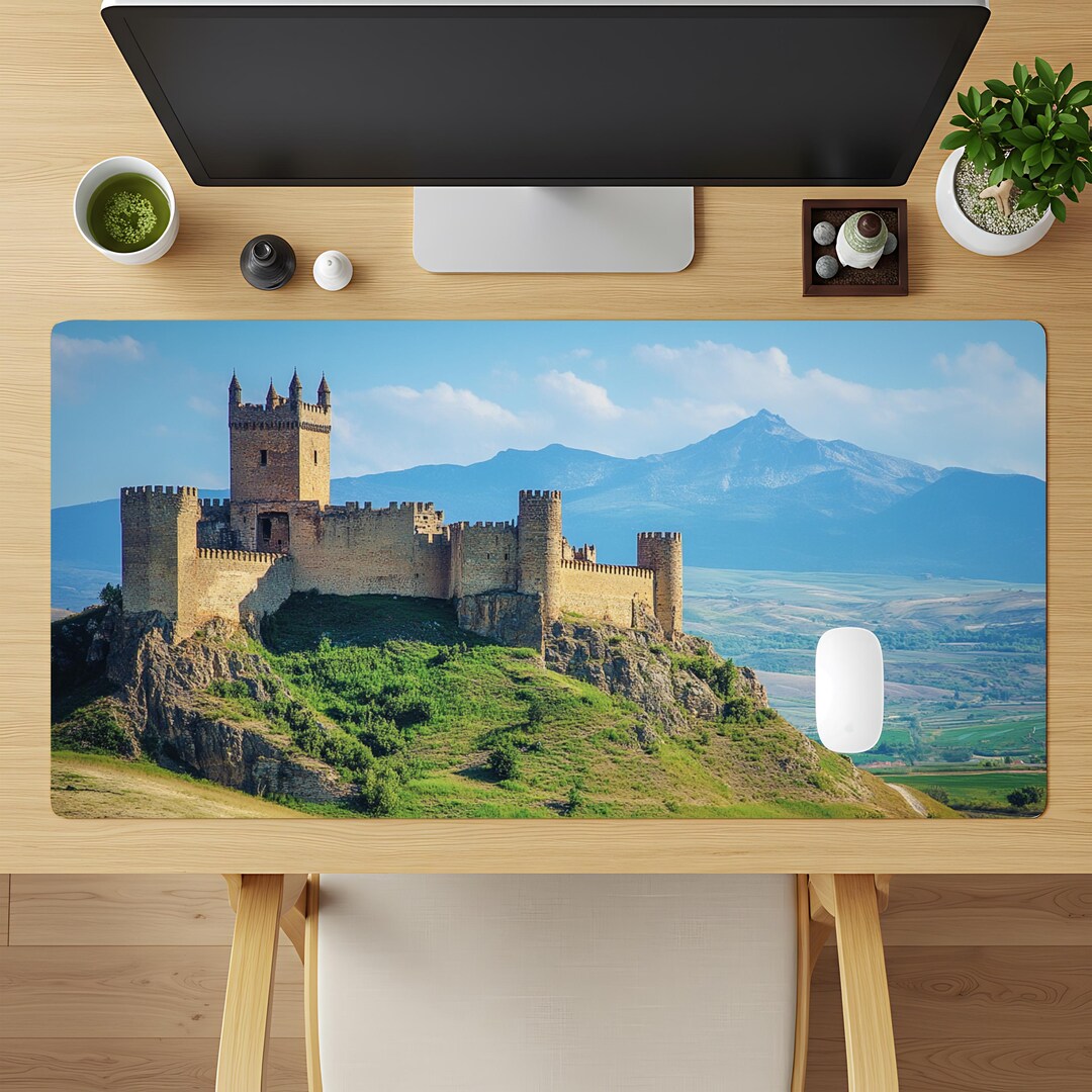 Medieval Castle Desk Mat: Castlecore Home Office Decor - Etsy